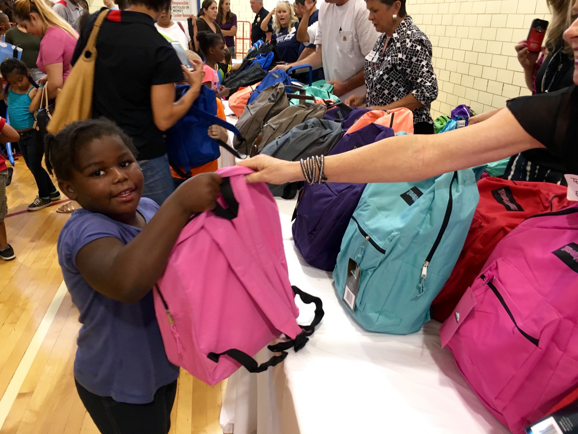 EON Salvation Army Backpack Drive for Kids 2017